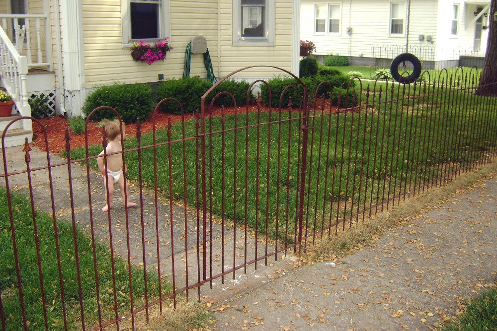 4' Tall Wrought Iron Interlocking Fence