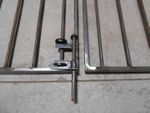 4' tall x 6' wide Center Divide Wrought Iron Gate