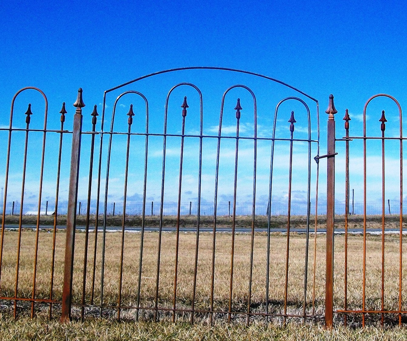4' Wide Iron Gate For 4' t. Wrought Iron Fence