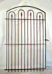 Metal Woodson Gate for 6' Tall Wrought Iron Fence - 4' Wide