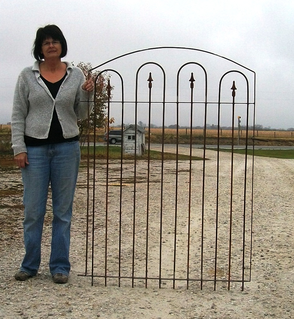 4' Wide Wrought Iron Gate For 5' Fence