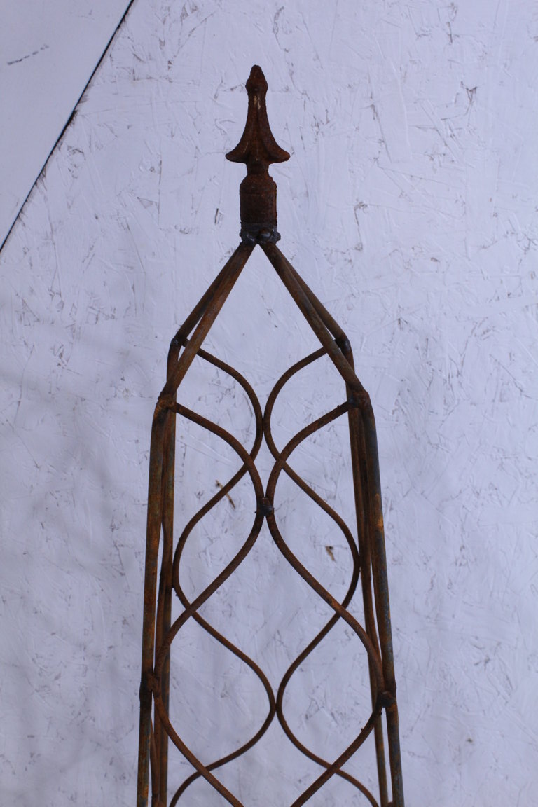 44" Wrought Iron Square Garden Plant Trellis