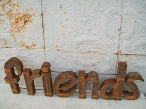 45" Friends 3D Sign - Handmade Lettering - Trade Signage