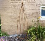 48" Metal Bali Ball Top Iron Garden Topiary