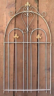 47.5" Handmade Wrought Iron Garden Gate