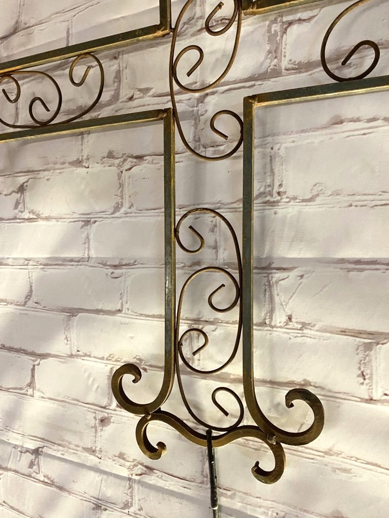 48" Wrought Iron Ashworth Ornate Cross