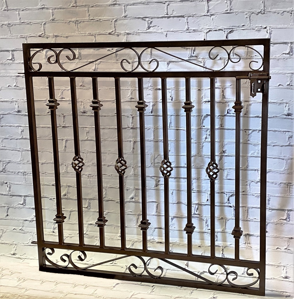 Flat Top Donovan Metal Steel Entry Gate 48"t x 42" to 48"w