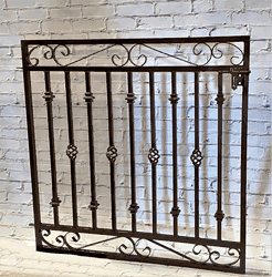 Flat Top Donovan Metal Steel Entry Gate 48"t x 42" to 48"w