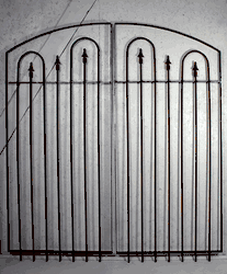 Wrought Iron Garden Gates - 5 ft Tall x 5 ft Wide