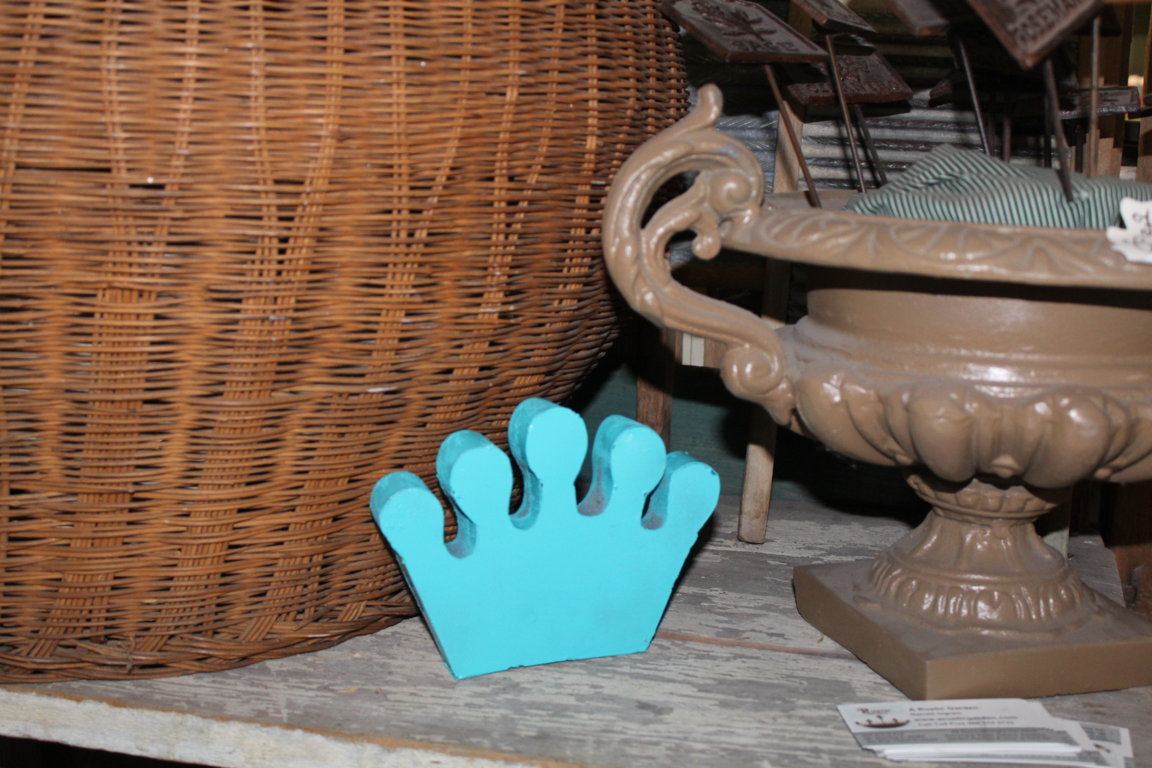 5" Small Metal Crown Queen or Princess Shelf Home Decor