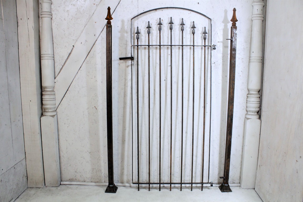 5't x 30"w Wrought Iron Entry Gate For Narrow Opening