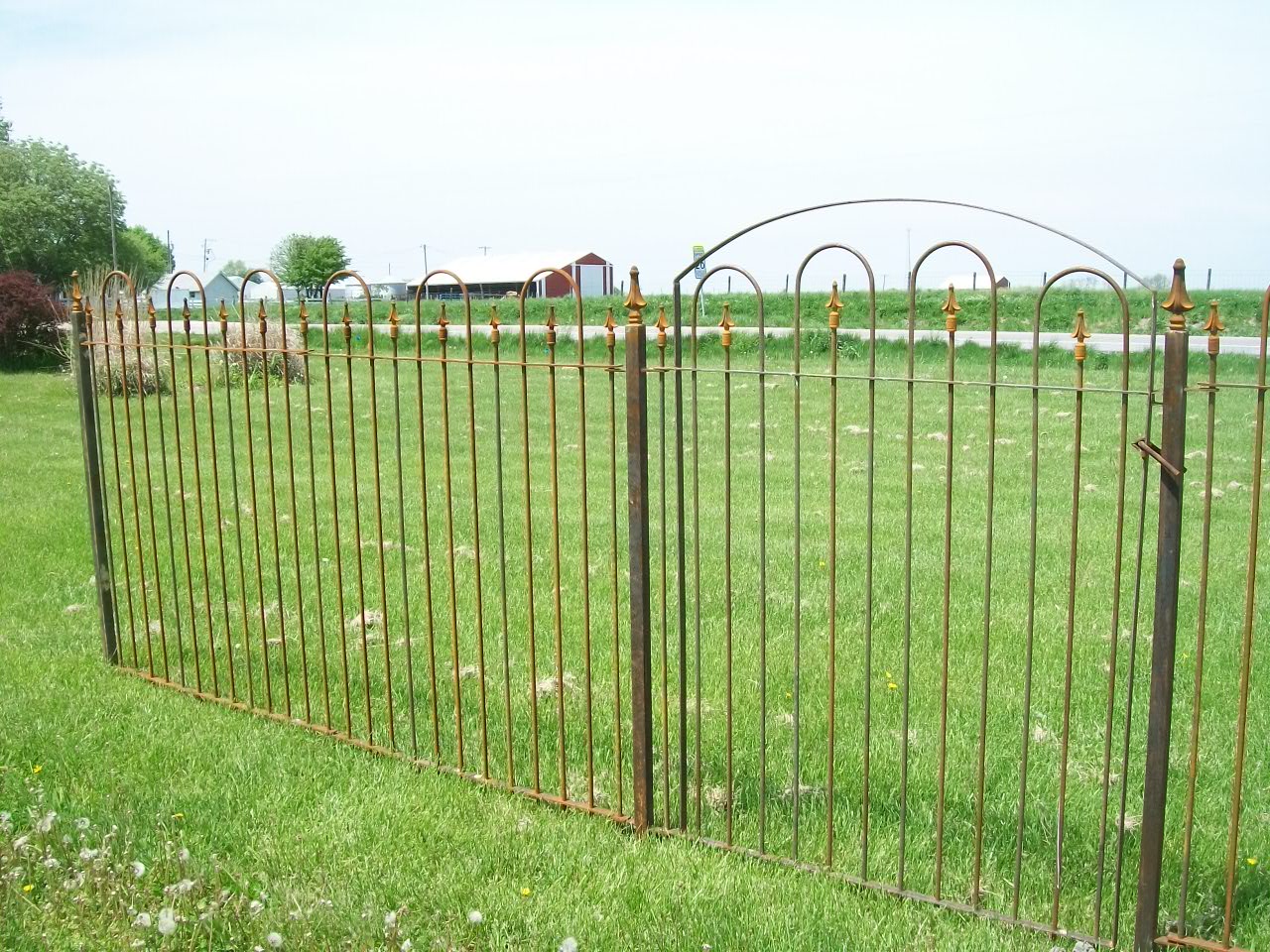 5' Tall Interlocking Wrought Iron Fence Panel