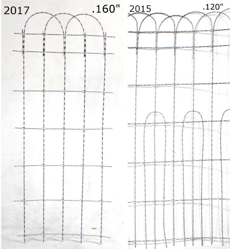 Premium Grade Ornamental Loop Topped Wire Fencing 50' long x 36" tall