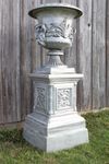57" 2 Piece Sparta Aluminum Urn - Tuscany Aluminum Base OUT OF STOCK