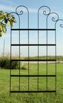 52" Wide Wrought Iron Spin Trellis Plant Support