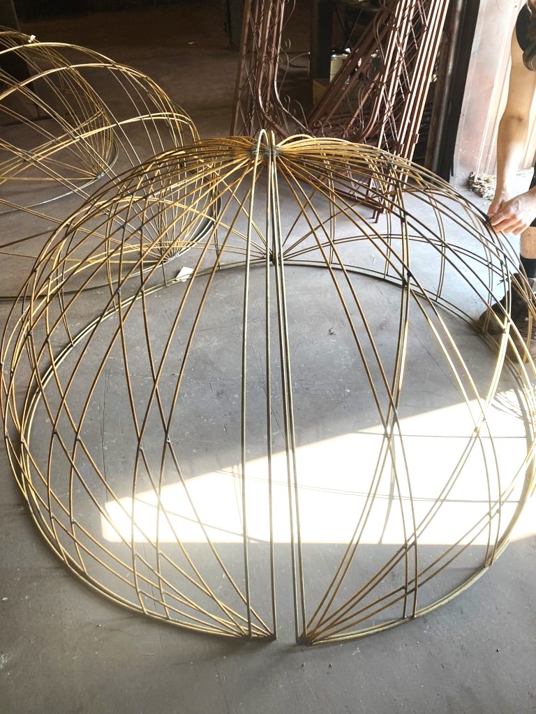 6' Metal Ball Garden Orb - Large Wrought Iron Sphere