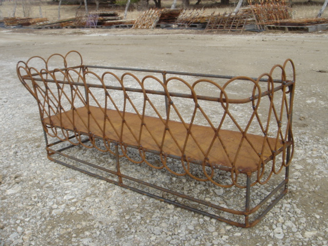 61" Heavy Wrought Iron & Tin Windowbox