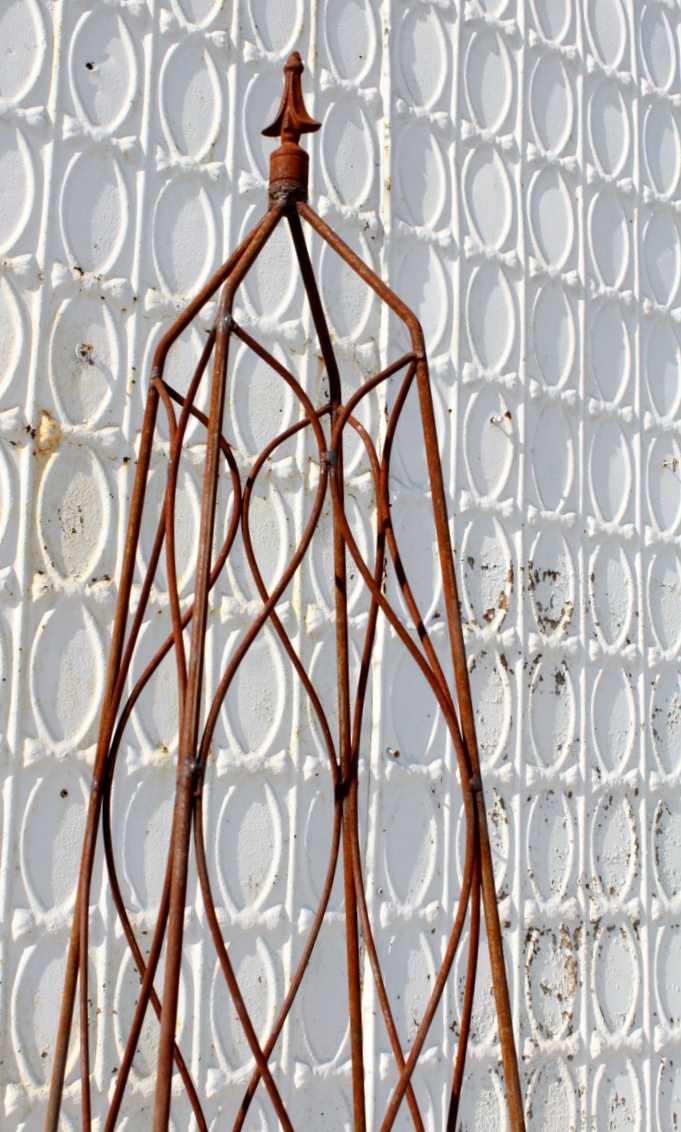 60" Square Finial Topiary Trellis - Garden Obelisk