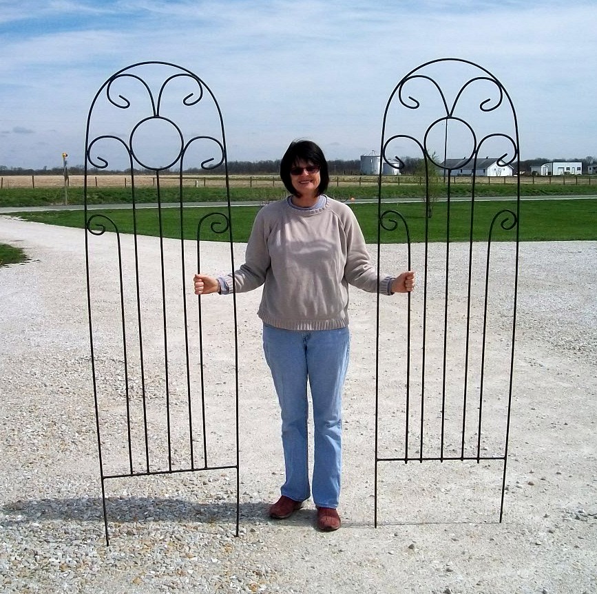 72" Wrought Iron Large Circle Plant Trellis