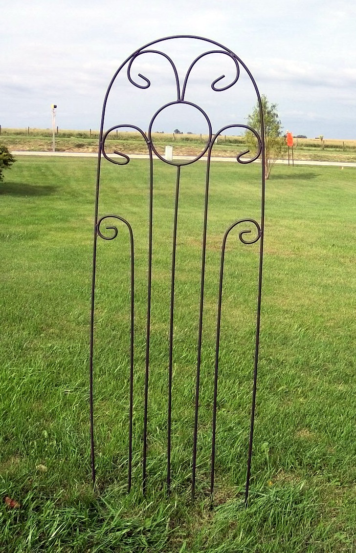 72" Wrought Iron Large Circle Plant Trellis