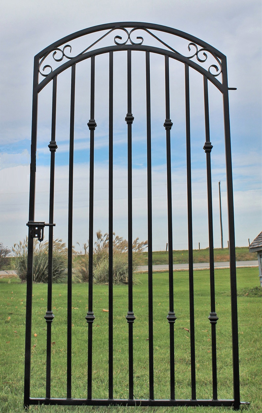Wrought Iron Delaware Handmade Yard Gate - 6' x 48"