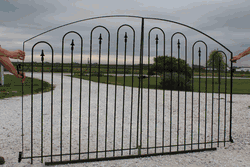 Extra Wide Wrought Iron Gate For Entrance 4' t x 8' w
