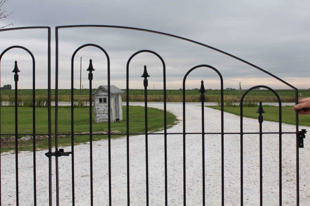 Extra Wide Wrought Iron Gate For Entrance 4' t x 8' w