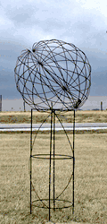 89" Tall Medium Garden Sphere Tower Structure - Topiary Frame