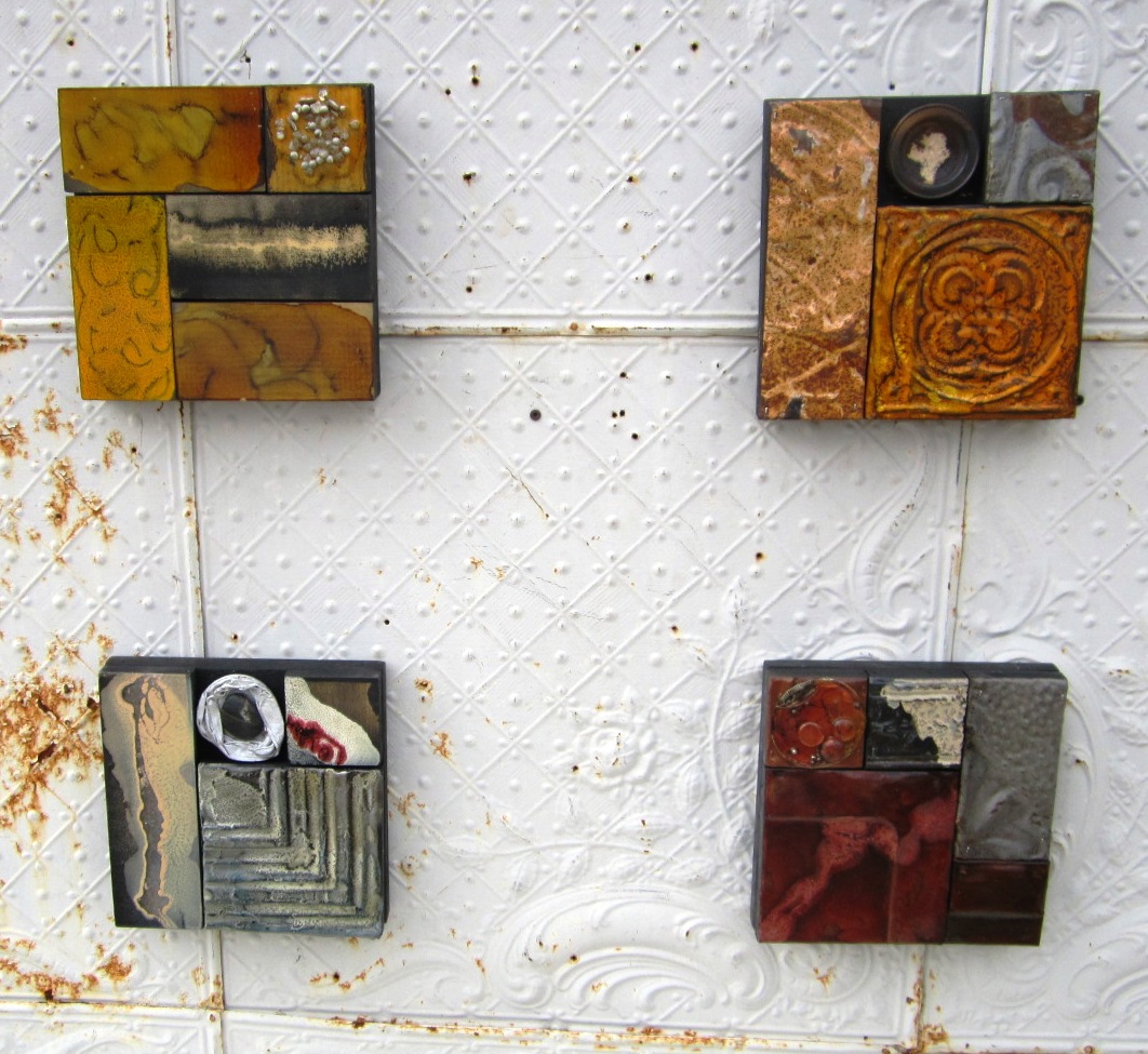 9" Square Old Ceiling Tiles From Old Historic Buildings