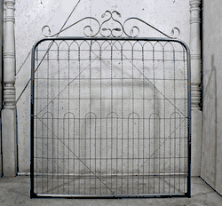 Galvanized Double Loop Wire Ornamental Gates | A Rustic Garden