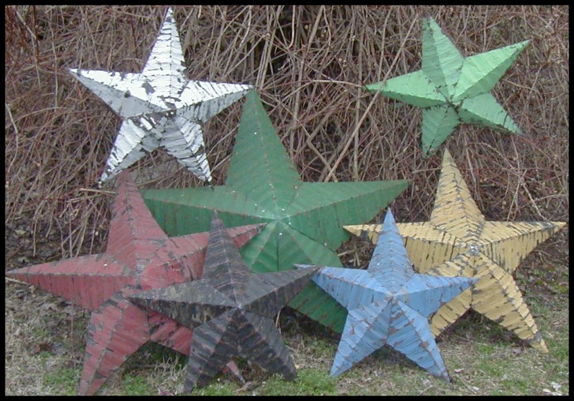 Small 22" Amish Made Tin Barn Stars