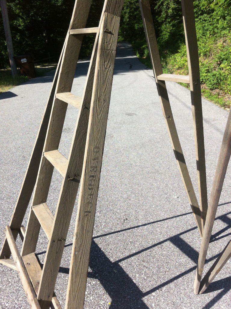 Old Vintage Orchard Apple Ladder from Michigan