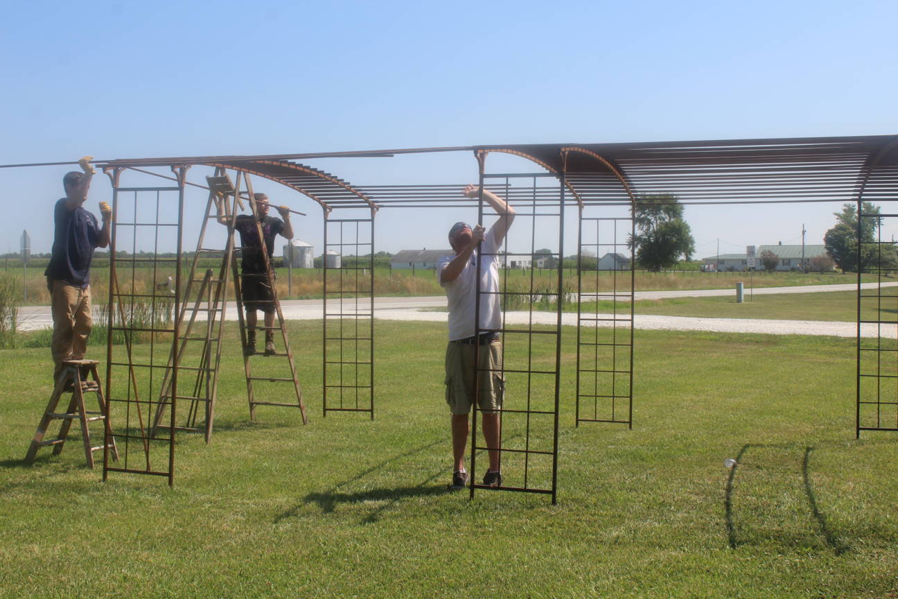 3 Arched Mission Gazebo / Outdoor Pergolas
