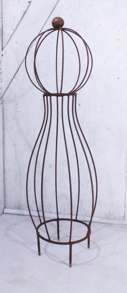 38" Bonnie Ball Top Topiary Trellis - Flower and Vine Support