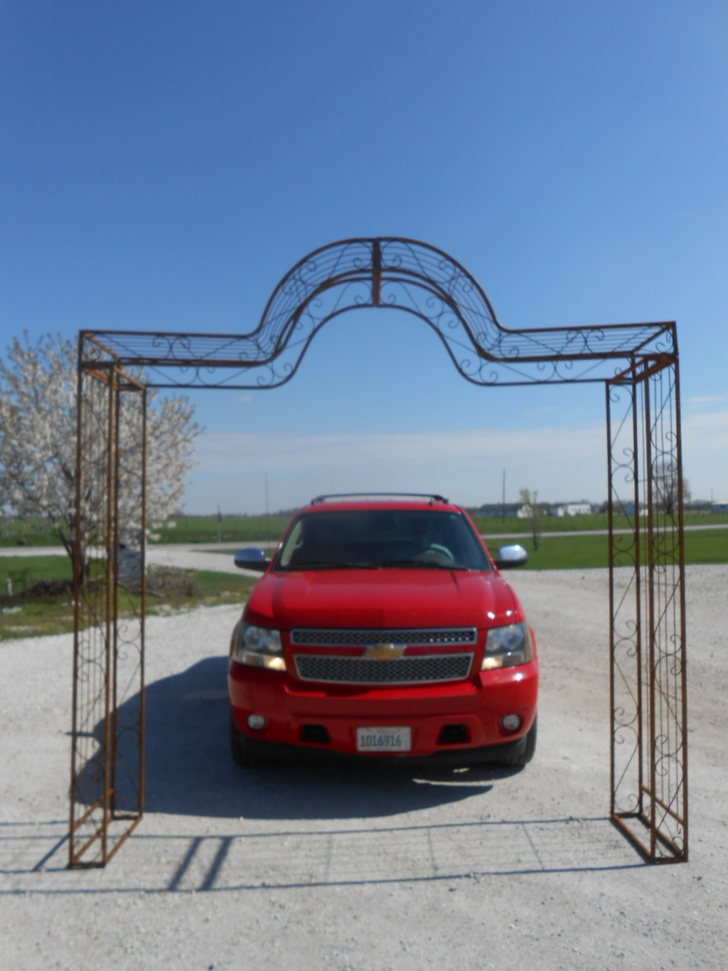 Celebrity Wrought Iron Driveway Arbor - Outdoor Structure