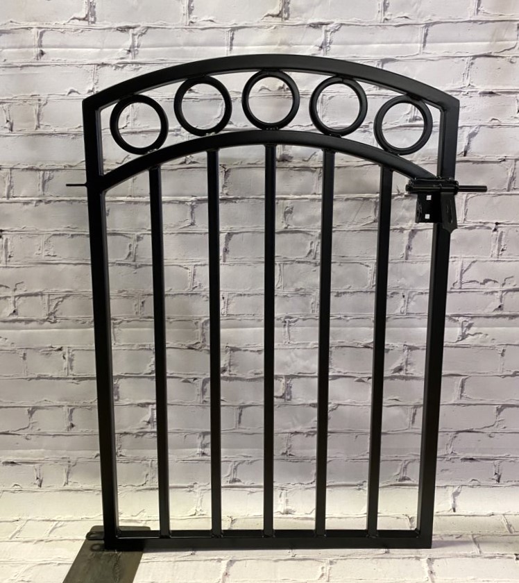 Wrought Iron Circle Top Entrance Gate 36t x 30w