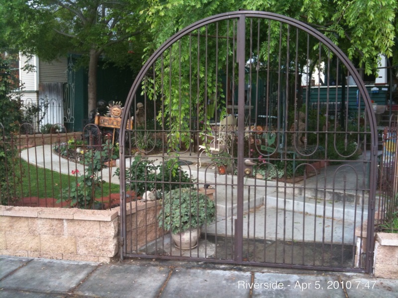 Corner Lot with Wrought Iron Fencing - Decorative