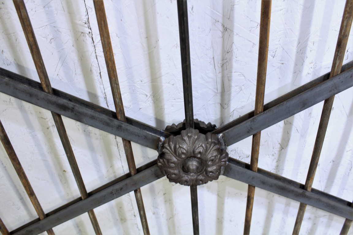 Crisscross Ornate Metal Extra Wide Garden Gate 4't x 5'w