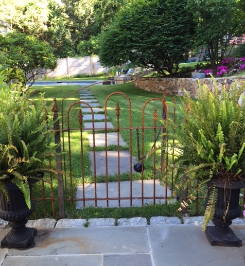 Custom Made Metal Ball - Chain Gravity Gate Closure