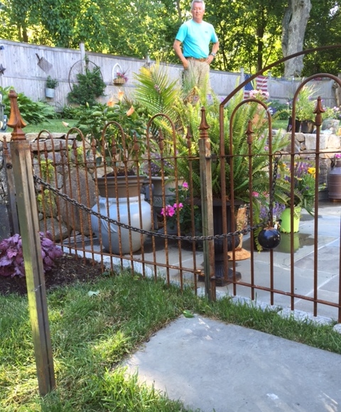 Custom Made Metal Ball - Chain Gravity Gate Closure