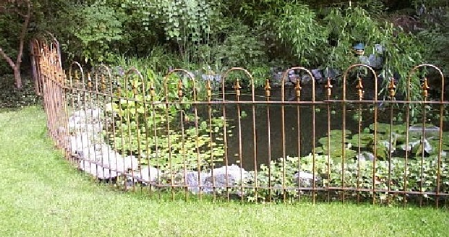 Customers Fenced in Fish Pond
