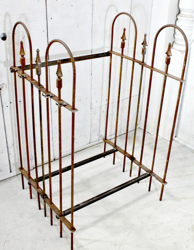 Customized to Fit Wrought Iron Fireplace Log Rack