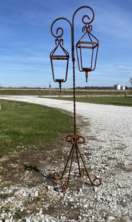 Double Crown Lantern - Real Wax Candle Light