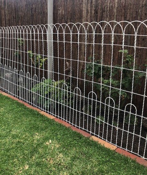Double Loop Galvanized Wire Fence - Antique Style Fencing | A Rustic Garden