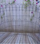 Double Loop Galvanized Wire Fence - Antique Style Fencing | A Rustic Garden