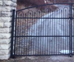 6ft Heavy Steel Durango 3"sq 8-Gauge Driveway Gate Hinge Post