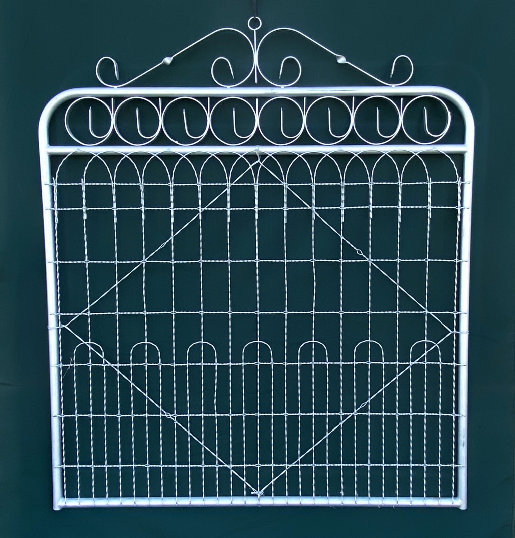 Galvanized Woven Wire 56"t x 48"w Forged Ring Top Gate