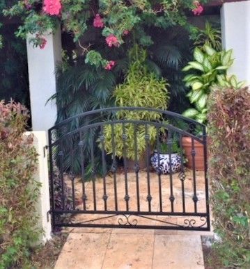 Donovan Metal Entry Gate Installation - Before and After