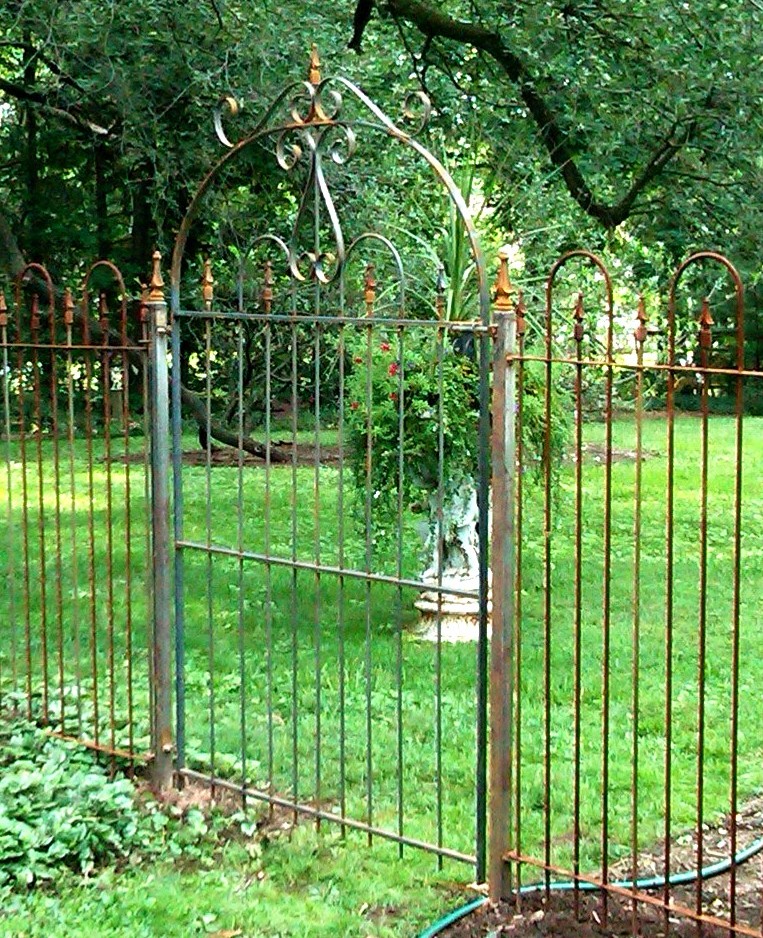 Handmade 4' Wide Metal Gate For 5' Fencing