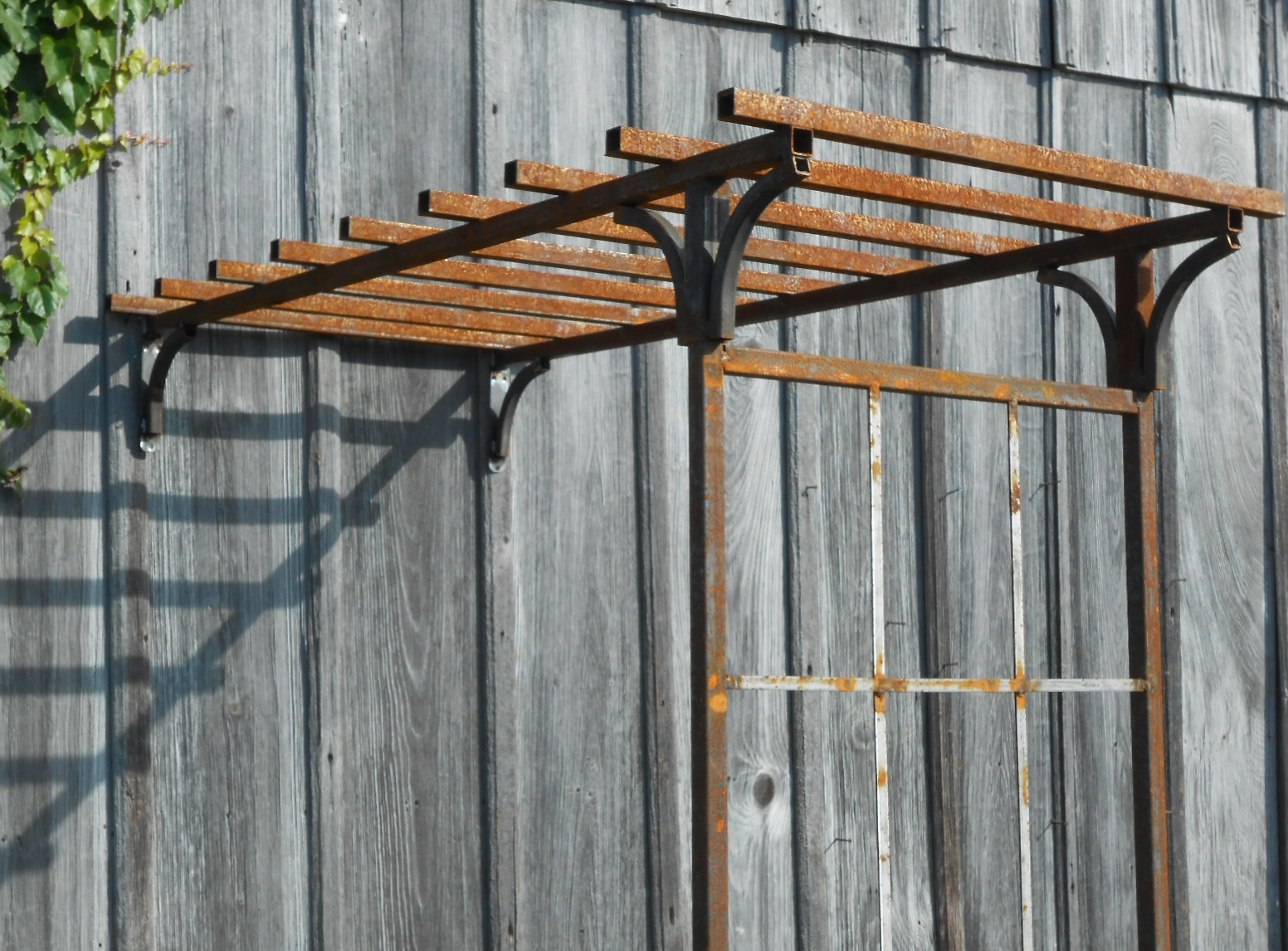 Half Mission Arbor Trellis For Wall Attachment - 87" tall